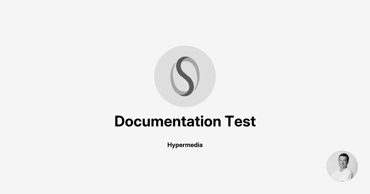 Documentation Test